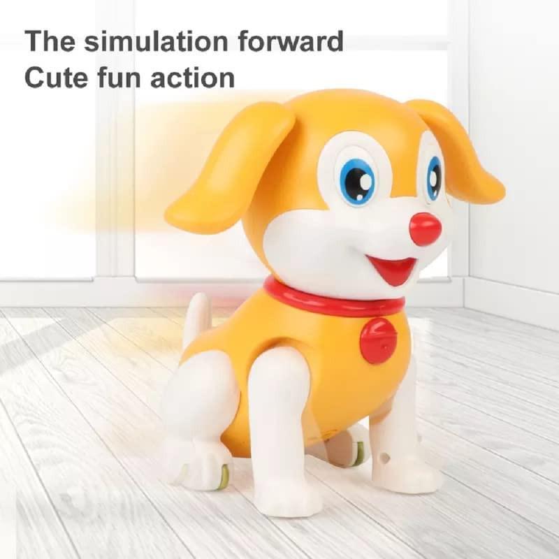 Crawling Musical Dancing Cute Cartoon Dog Toy for Kids with LED Lights ...